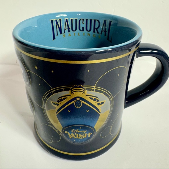 Disney | Dining | Nwt Disney Wish Cruise Line Inaugural Mug Stoneware ...